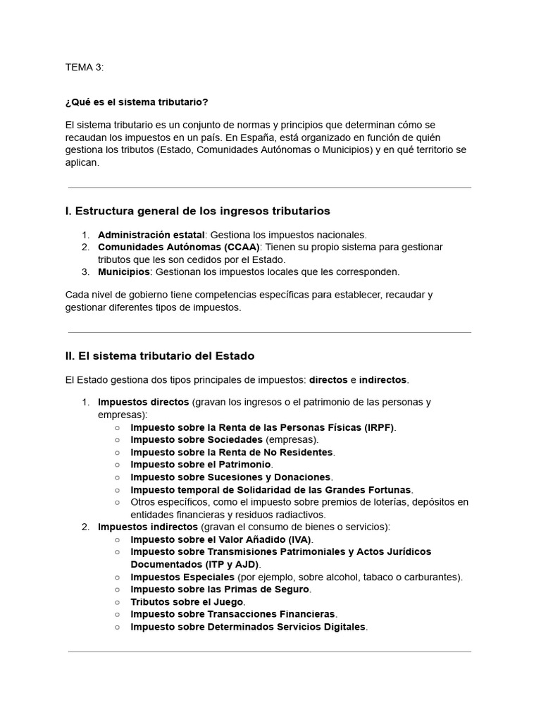 Tema 3 - Fisca | PDF | Impuestos | Impuestos de sucesión