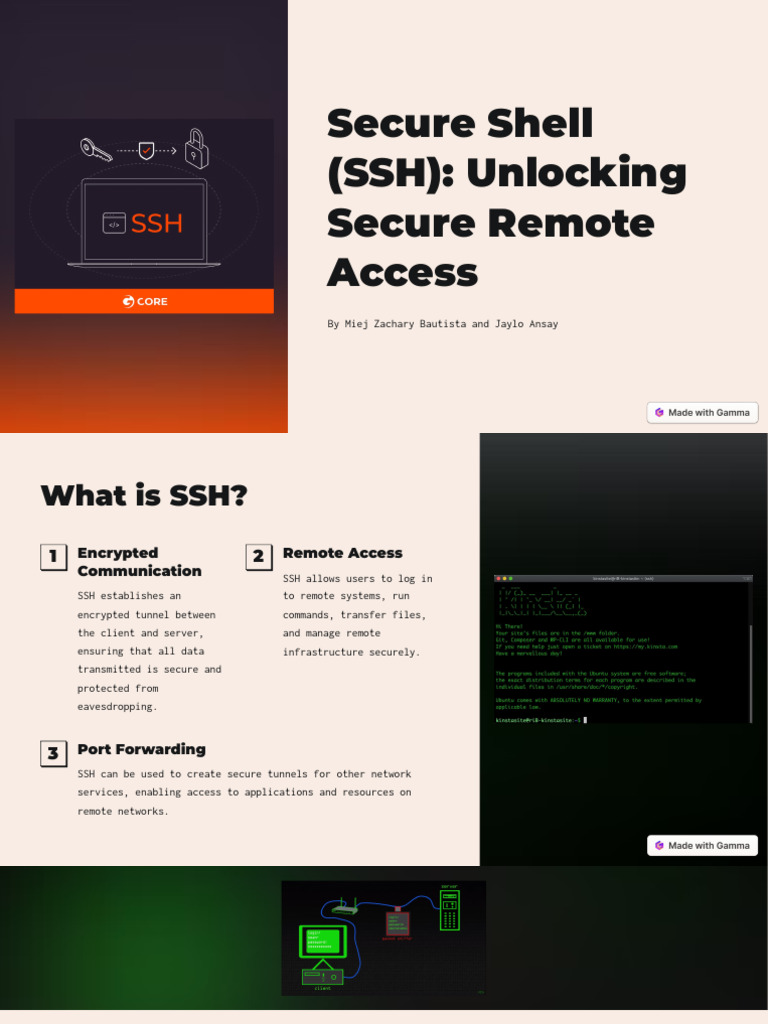 Secure Shell Ssh Unlocking Secure Remote Access Pdf Secure Shell Network Protocols