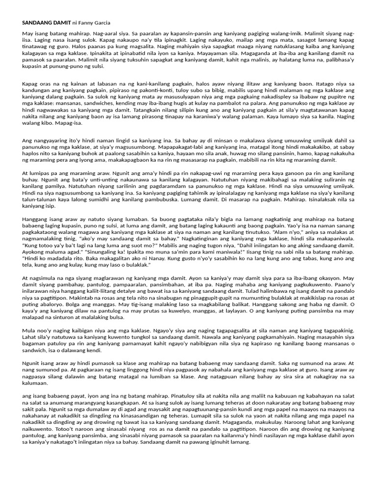 Iskrip-ng-Sandaang-Damit-Pangkat-4 | PDF