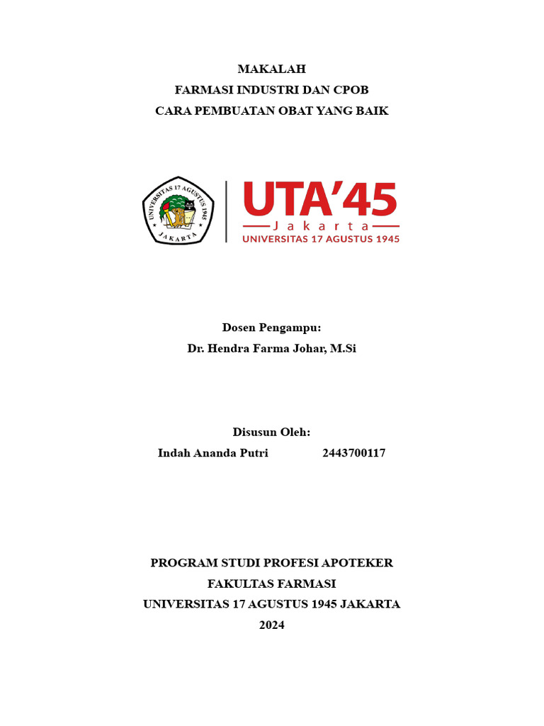 Indah Ananda Putri - 2443700117 | PDF