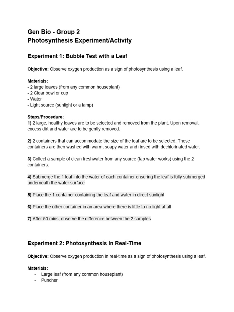 Gen Bio Group 2 | PDF