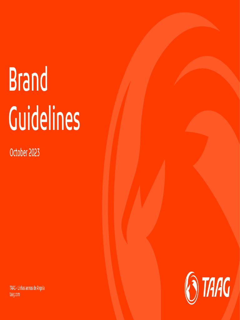 TAAG Brand Guidelines Overview | PDF | Cyan | Logos