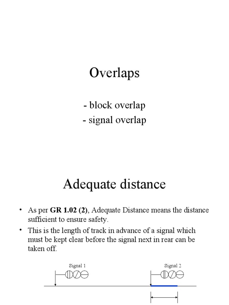 Signal and Block Overlap Guidelines | PDF | Train Station | Rail ...