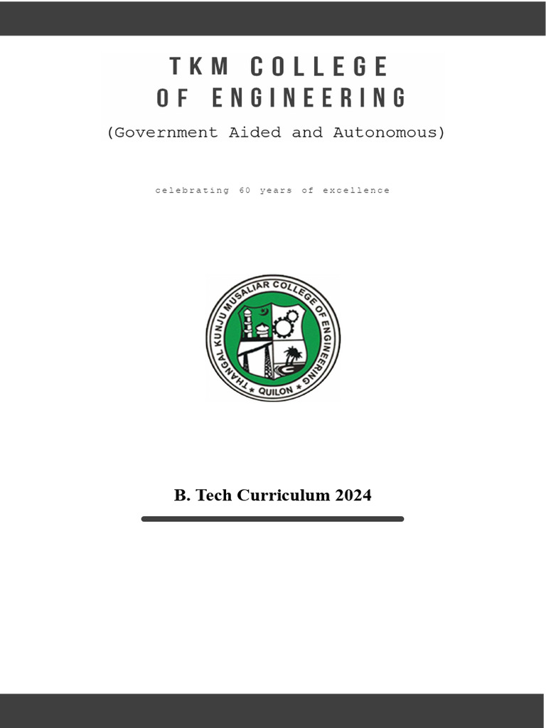 B.tech Curriculum CSE 2024 and S1S2 Syllabus | PDF | Curriculum | Engineering