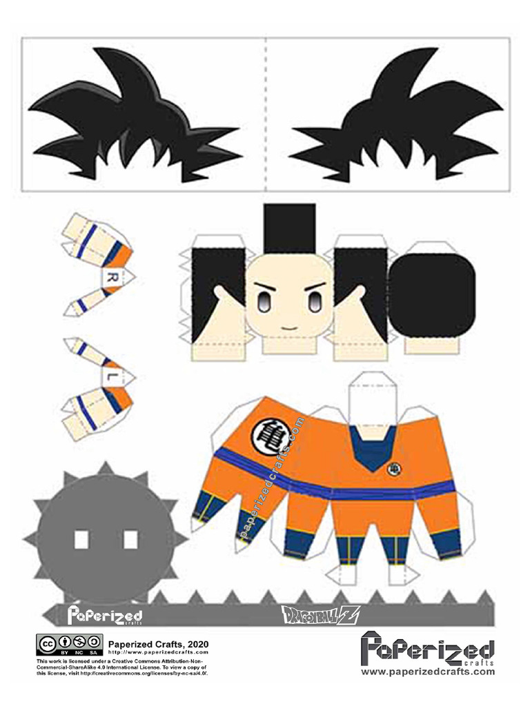 Dragon Ball Z Goku Paperized | PDF