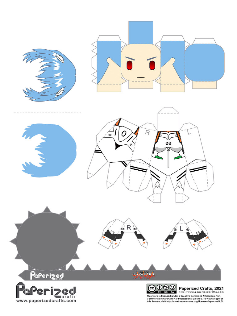 Evangelion Rei Ayanami Papercraft | PDF