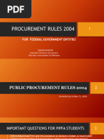 PPRA Rules | PDF | Procurement | Treaty