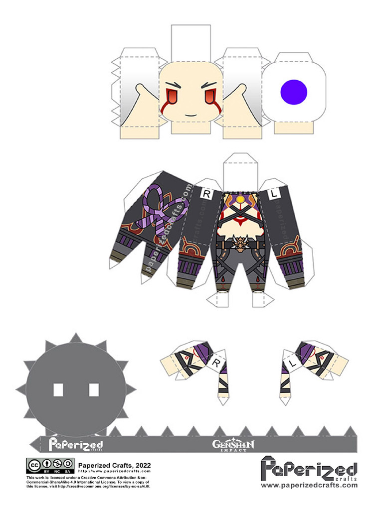 Genshin Impact Arataki Itto Paperized | PDF