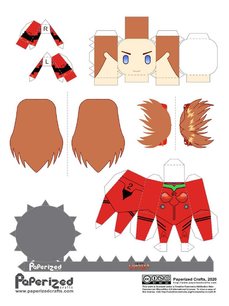 Neon Genesis Evangelion Asuka Papercraft | PDF
