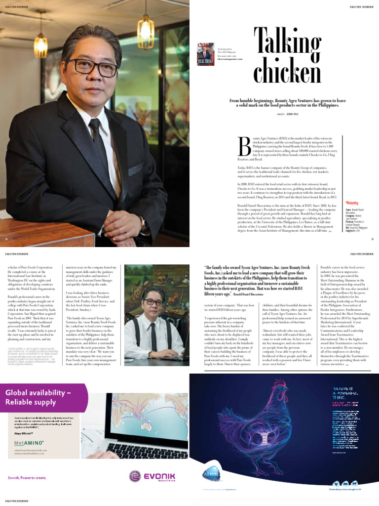 ASIA 2016.11 Ronald Mascarinas BOUNTYAGRO | PDF | Business