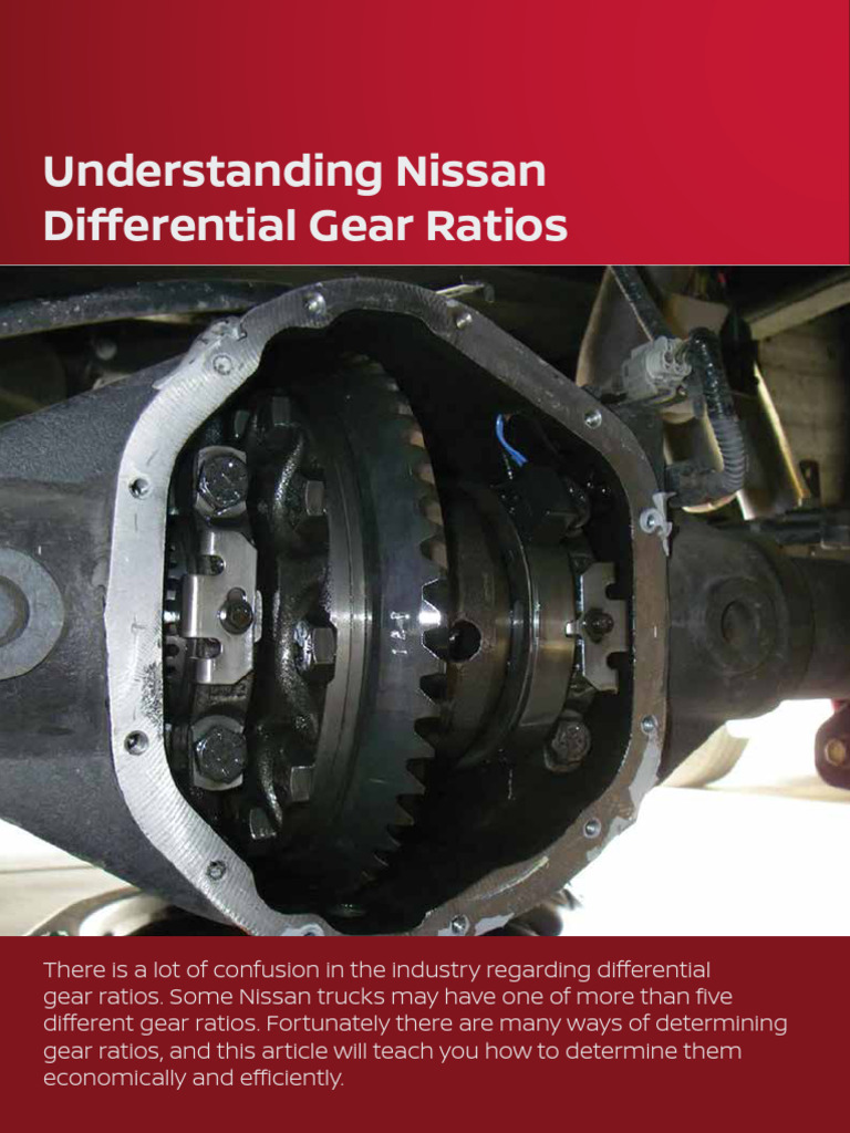 Nissan Differential Gear Ratios Explained | PDF | Axle | Gear