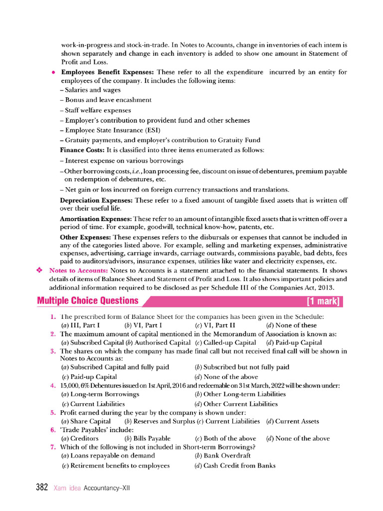 Accountancy Imp Qs For Viva and Final Written Exam 2024 | PDF | Income ...