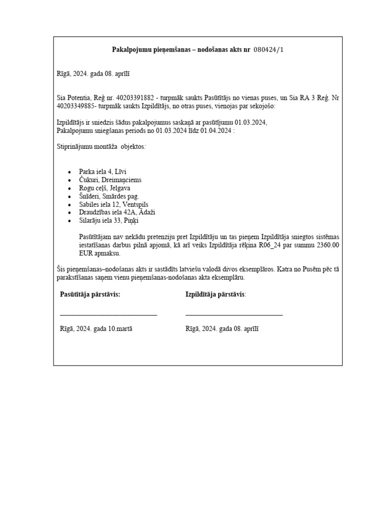 Akts Aprilis | PDF
