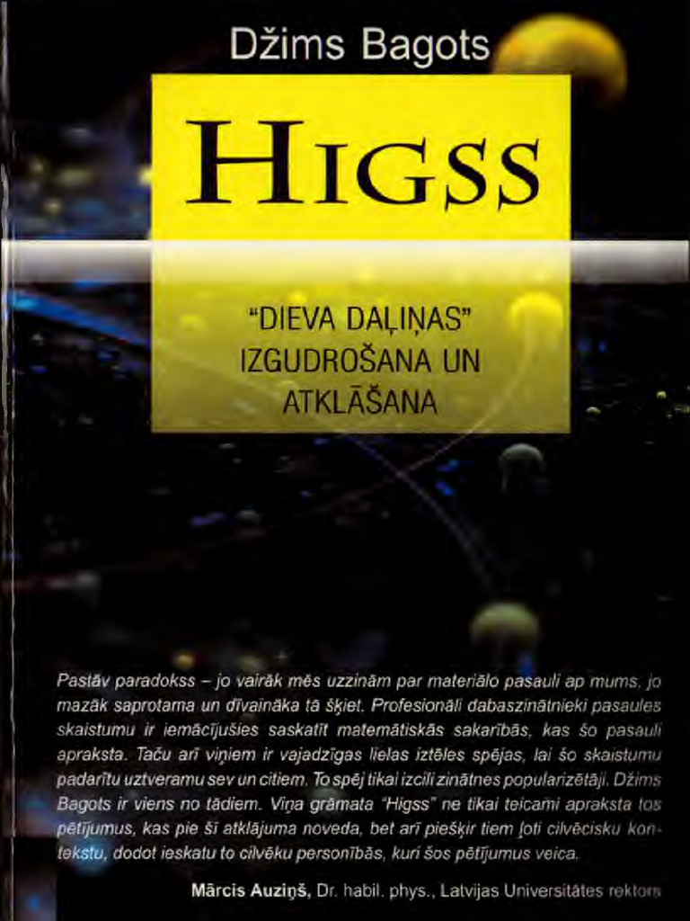Higss-Dieva Dalinas Izgudrosana Un Atklasana (D.bagots) | PDF