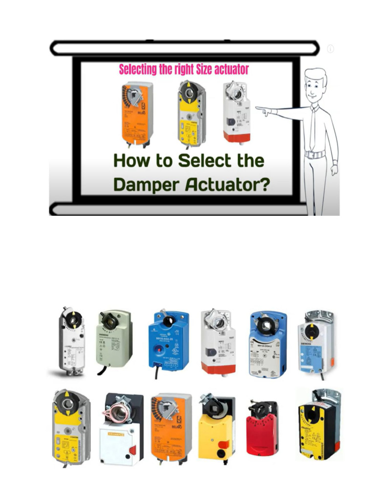 Motorized Damper Actuator Capacity Calculations Procedure | PDF