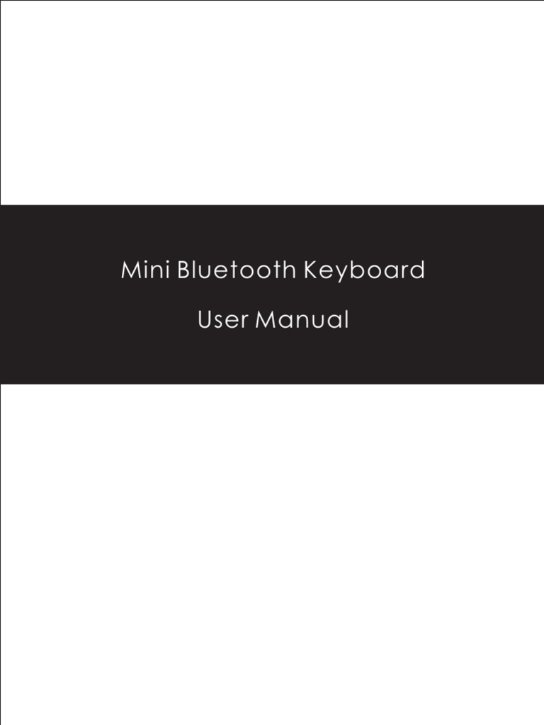 Iphone Mini Keyboard Manual | PDF | Computer Keyboard | Bluetooth