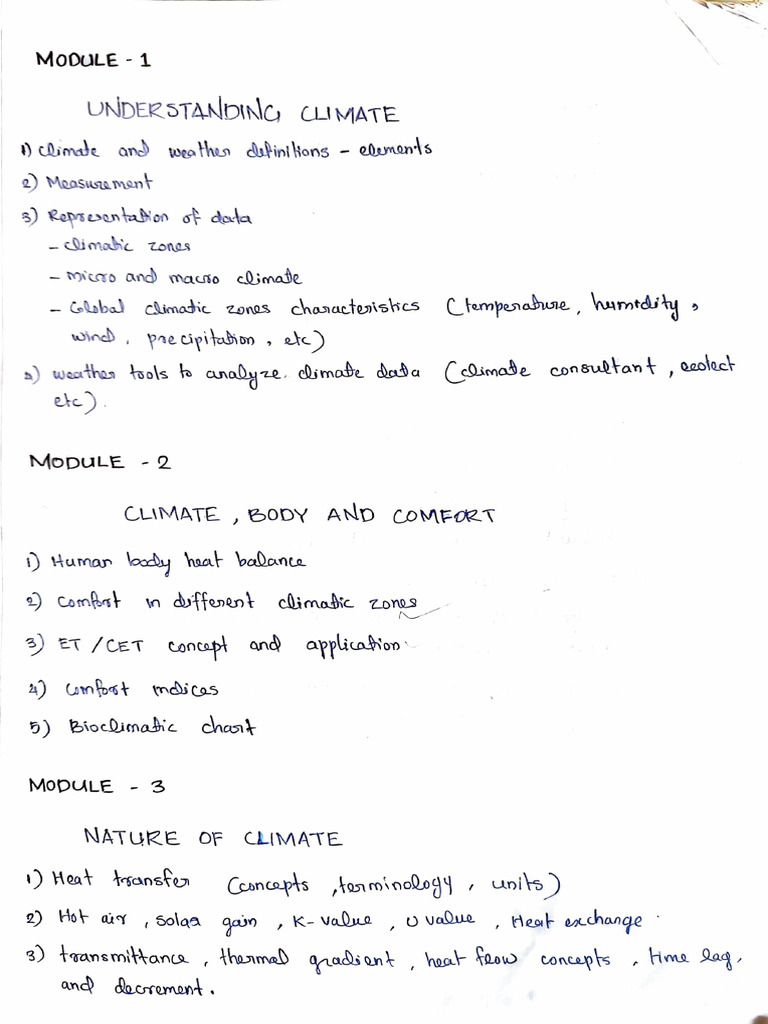 S3 Climatology Notes | PDF