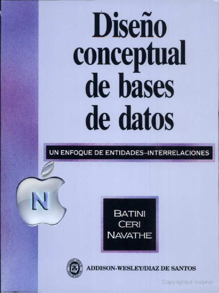 Diseño Conceptual de Bases de Datos Batini | PDF