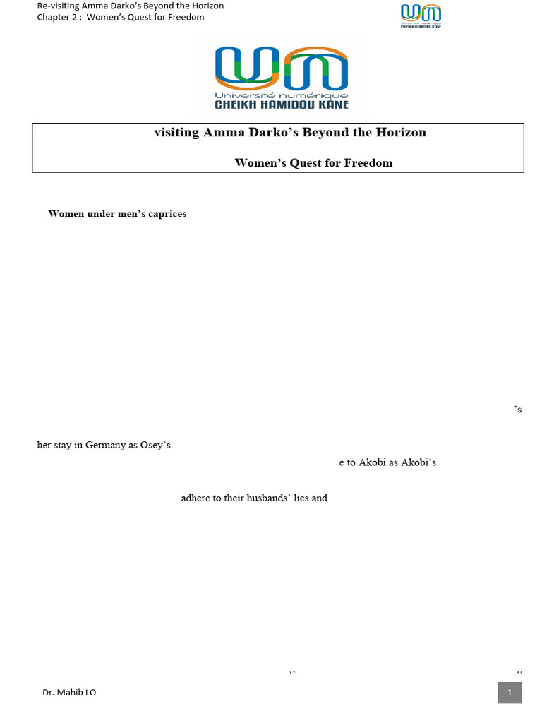 Litt Afr Séquence 2 (2) | PDF