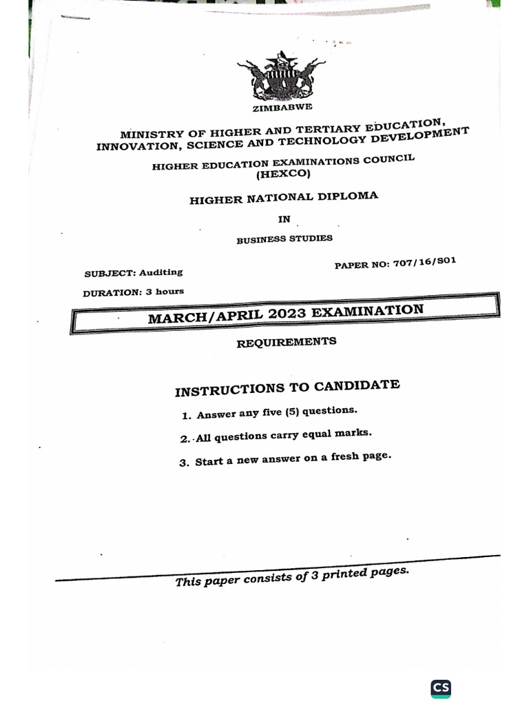 Auditing_Question | PDF