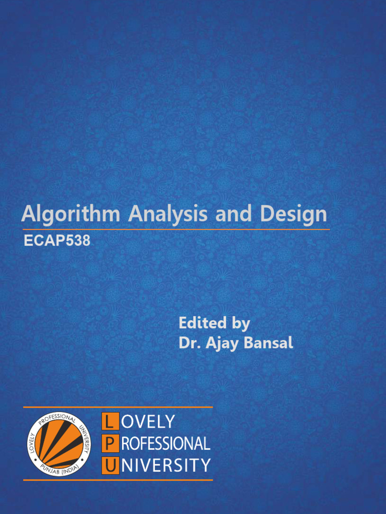 Algorithm Analysis & Design Guide | PDF | Computer Data Storage ...