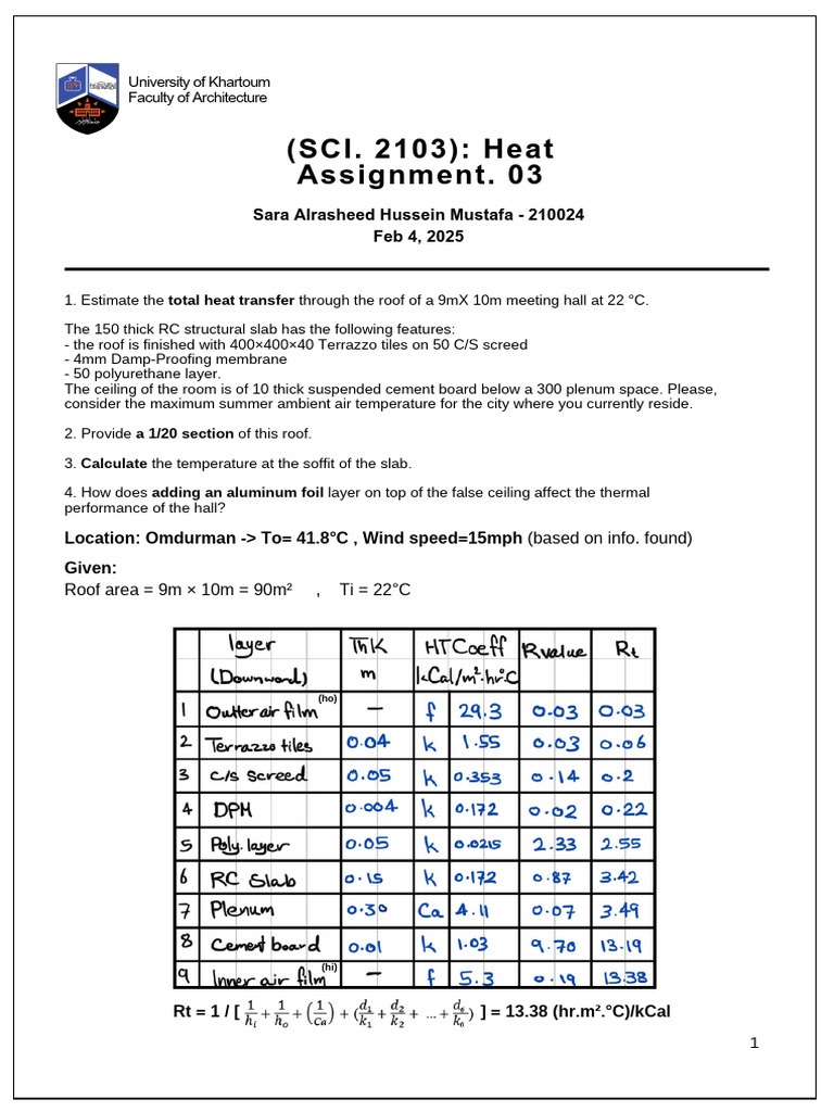 Sara Alrasheed - 210024 Assign.03 | PDF | Physical Sciences | Non Equilibrium Thermodynamics