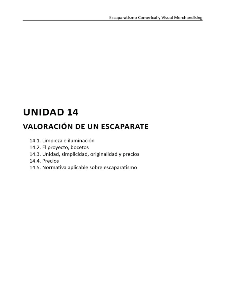 Escaparatismo_U14 | PDF | Los consumidores | Comercialización