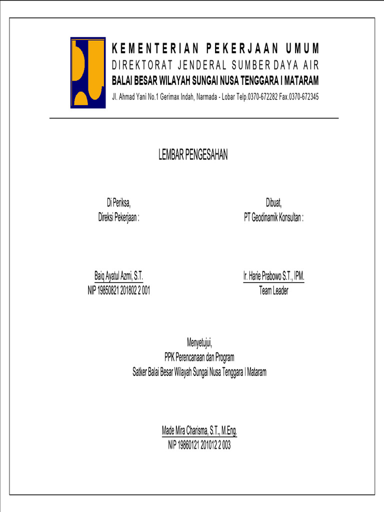 lembar pengesahan | PDF