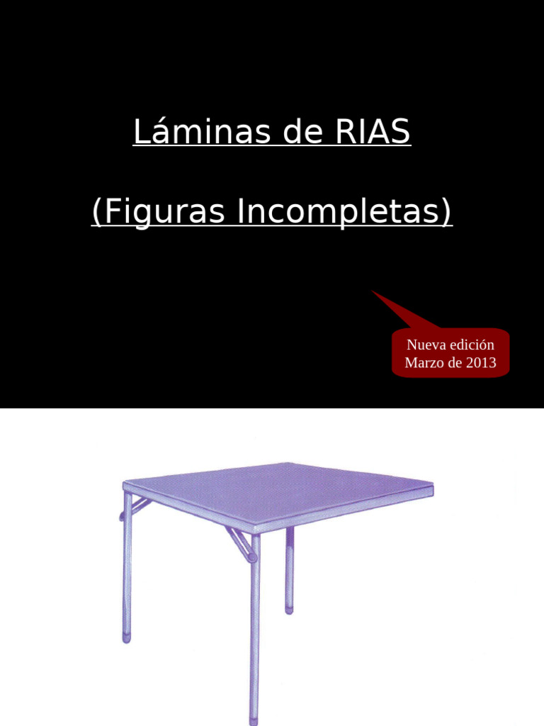 Láminas de RIAS (Figuras Incompletas) | PDF