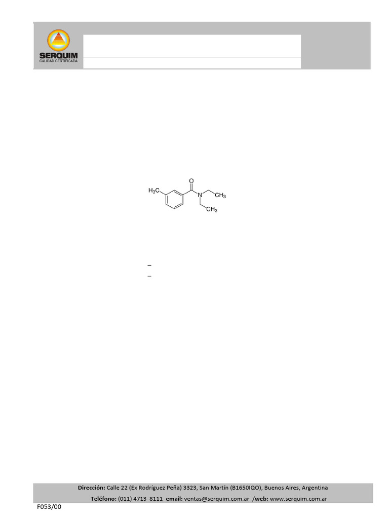 FT Serquim Deet 751 00 | PDF