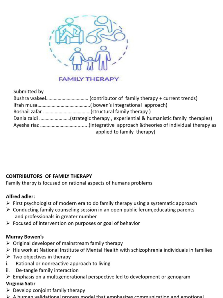 Presentation Family Therapy | PDF | Psychotherapy | Family Therapy