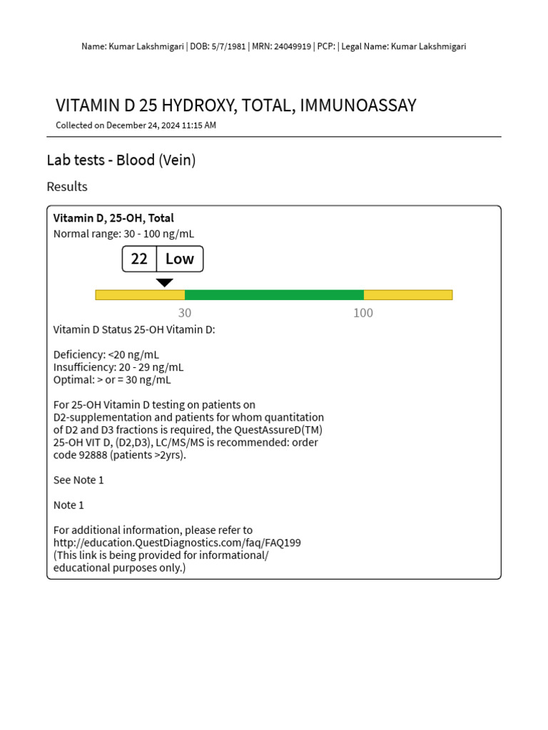 MyUHealthChart - Test Details-6 | PDF