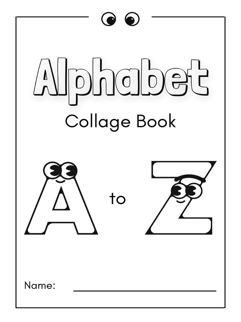 Alphabet Collage Worksheets for Kids | PDF