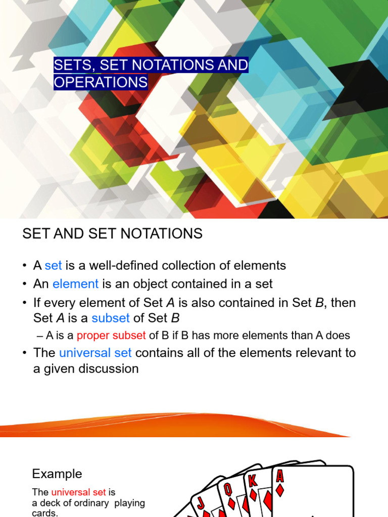 Lesson-2_SETS-SET-NOTATIONS-AND-OPERATIONS | PDF | Set (Mathematics) | Mathematical Logic