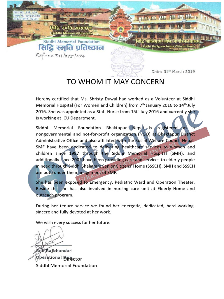 Sample Experience Cer Nursing | PDF