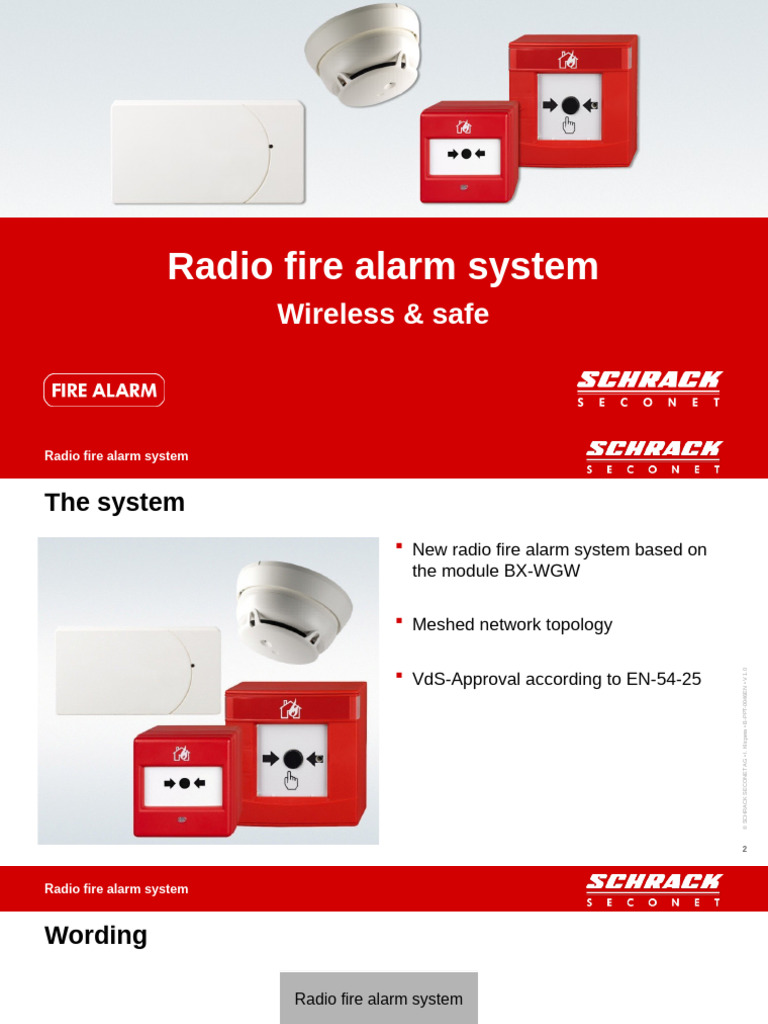 Wireless Radio Fire Alarm System Overview | PDF | Radio | Electronics
