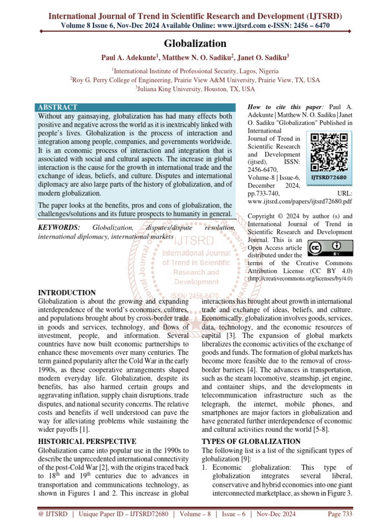 Globalization | PDF | Globalization | Economic Globalization