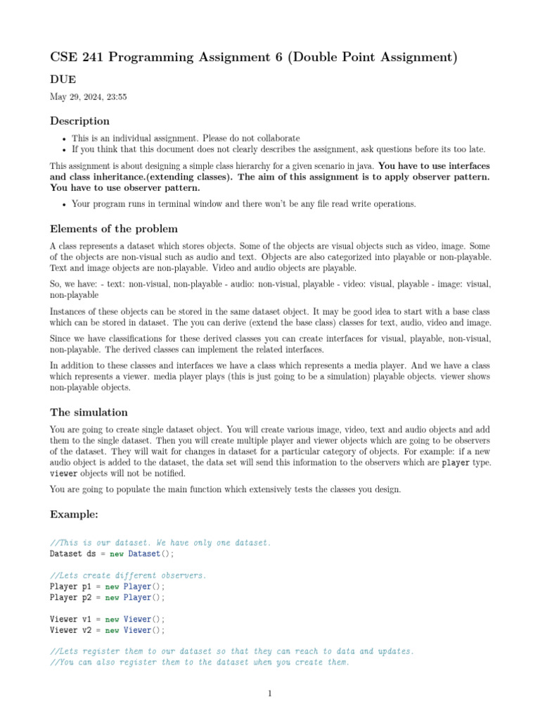 PA6 | PDF | Inheritance (Object Oriented Programming) | Software Development
