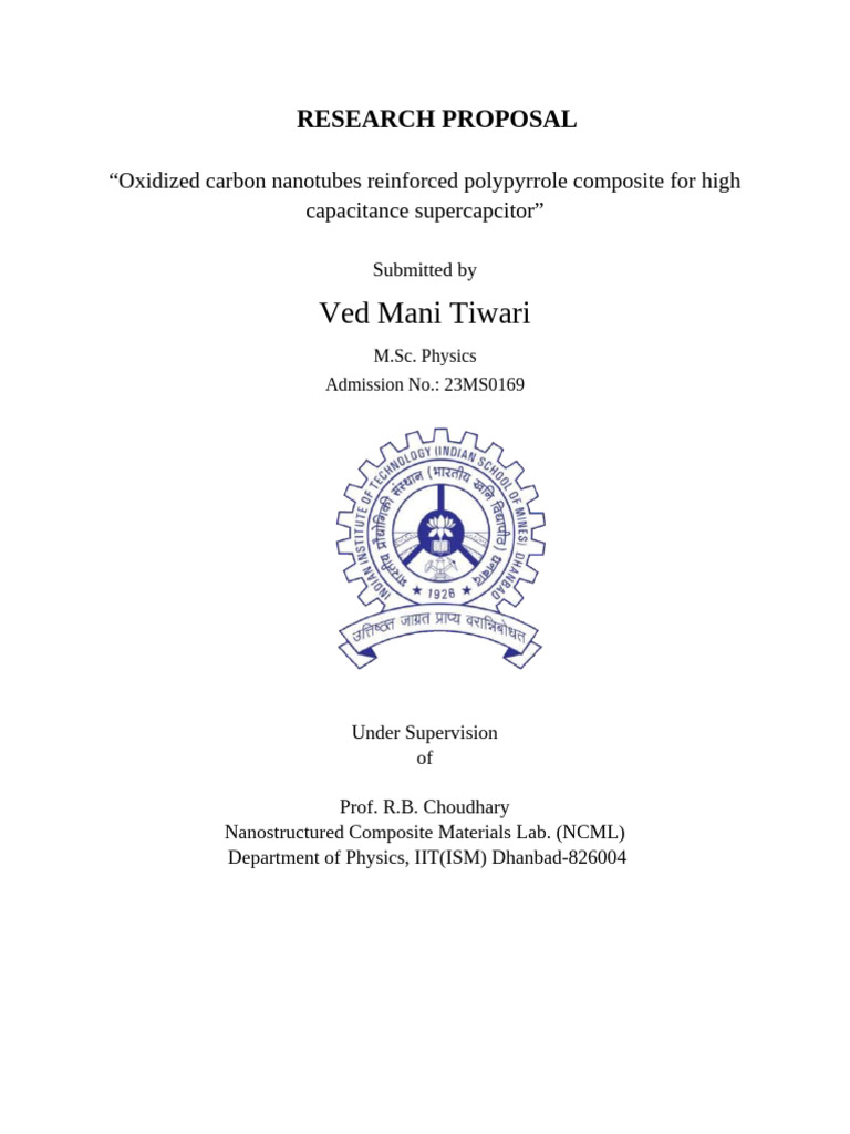 Research Proposal (Final) (1) UPDATED | PDF | Electricity | Applied And ...