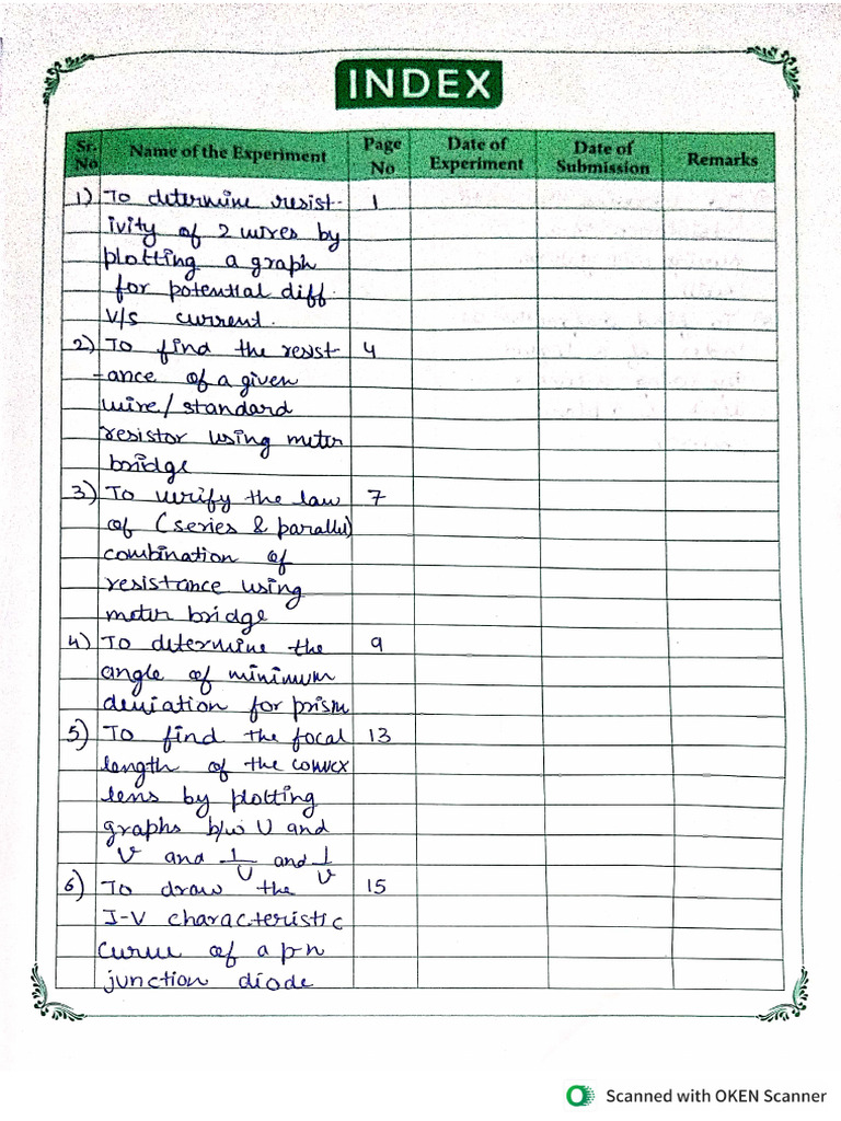 Physics Experiment | PDF