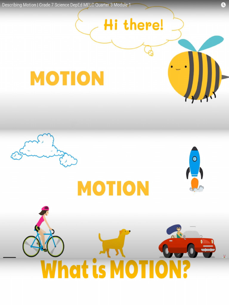 Describing Motion Position | PDF | Speed | Velocity