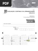 Prova CAED 2025 - 1° Ano Matemática M0108 | PDF