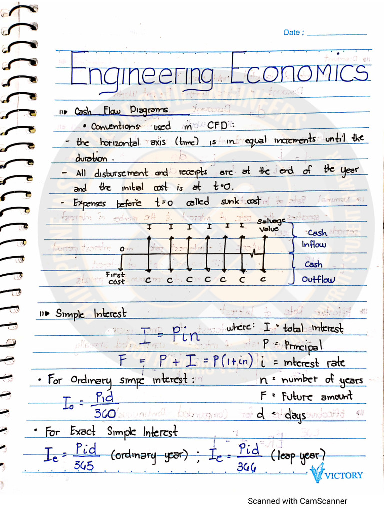 Engineering Economics Formulas | PDF
