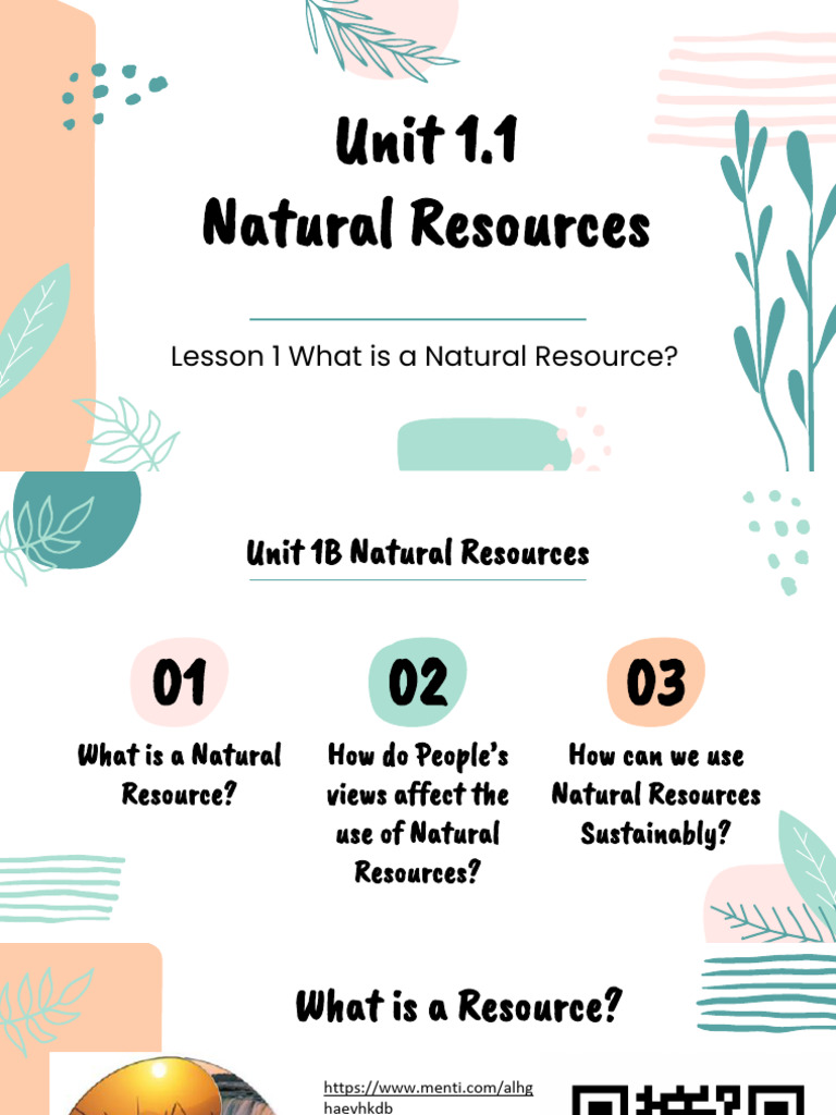 Unit 2 - Lesson 1 What Is A Natural Resource | PDF | Nuclear Physics | Nuclear Energy