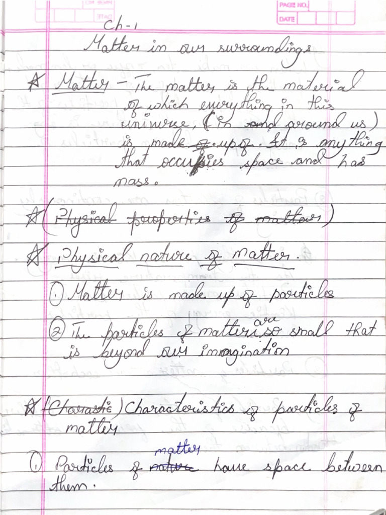 Class 9 Science Chapter-1 Notes | PDF