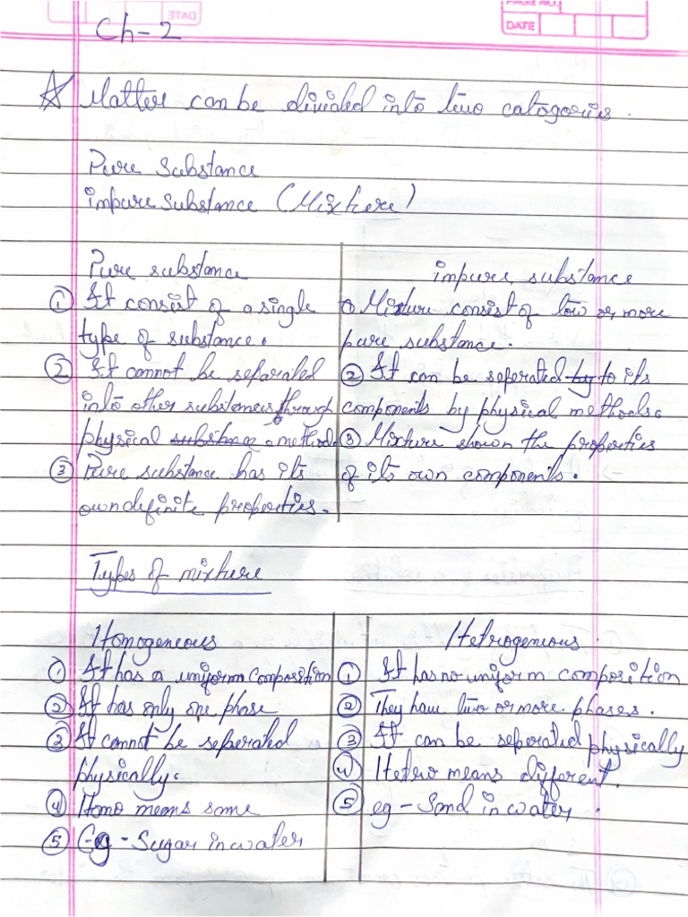 Class 9 Science Chapter-2 Notes | PDF