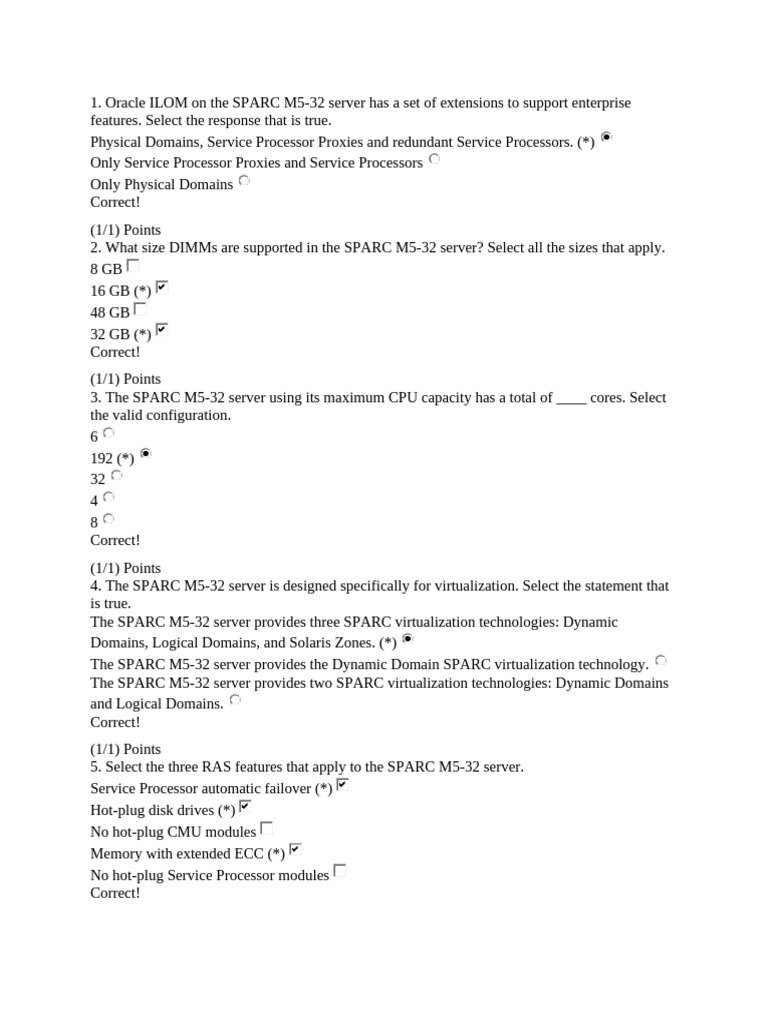 Oracle SPARC M5-32 Server Overview (WBT) | PDF | Computer Architecture | Computer Data Storage