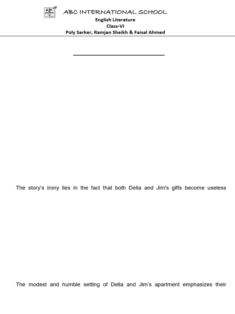 "The Gift of the Magi: Key Themes & Analysis" | PDF