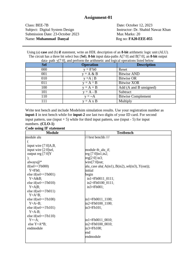 Assign01.dani | PDF | Encodings | Mathematical Notation