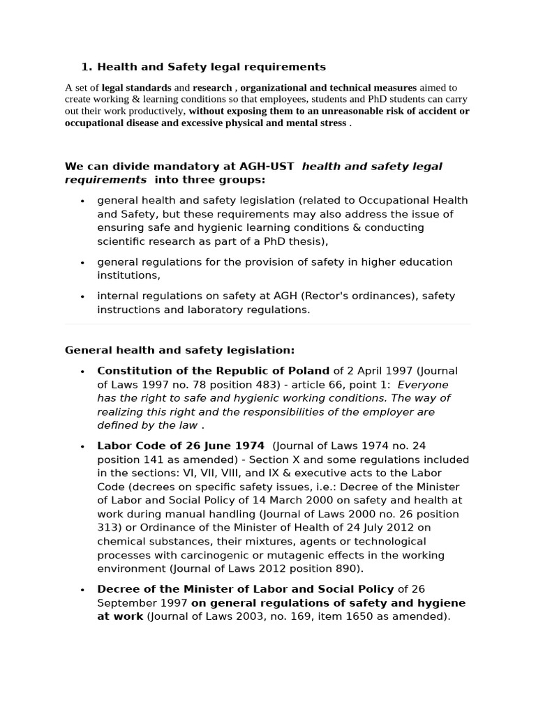 Fire safety notes AGH | PDF | Occupational Safety And Health | Fires